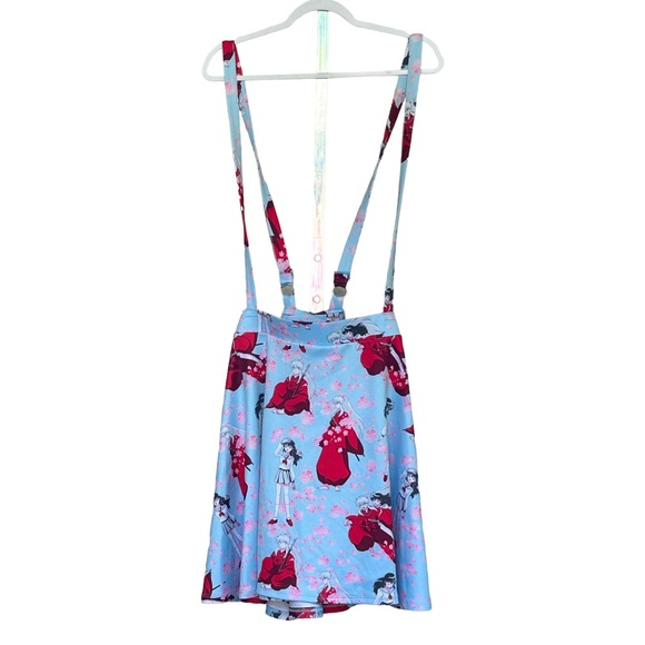 Hot Topic | Dresses | Hot Topic Inuyasha Sakura Kagome Suspender Skirt ...